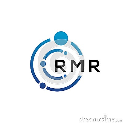RMR Letter Technology Logo Design On White Background. RMR Creative ...