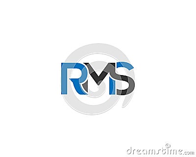 RMS Letter Logo Design Vector Illustration | CartoonDealer.com #259230062
