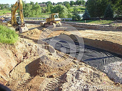 Garbage dump stock photo. Image of building, geosynthetics - 22000480