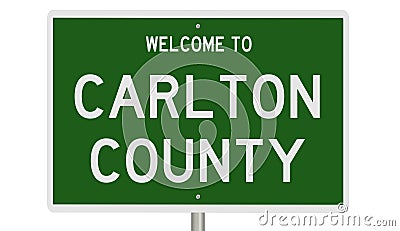 Road Sign For Carlton County Stock Photography | CartoonDealer.com ...