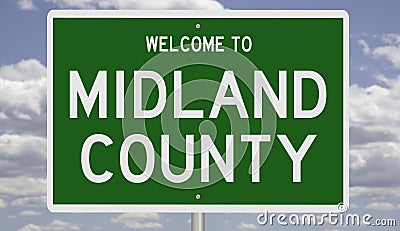 Road Sign For Midland County Stock Photo | CartoonDealer.com #167316379