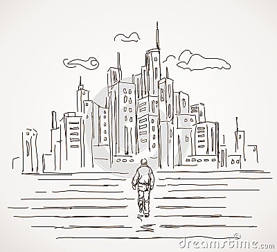 Road To Future Cities. Stock Illustration | CartoonDealer.com #111078865