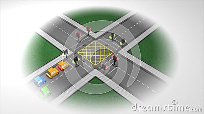 Road Traffic Light Animation. Stock Footage - Video of traffic, driving ...