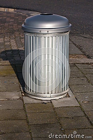 Roadside Trash Bin Royalty Free Stock Photos - Image: 12048318