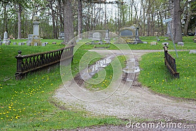 Roadway In Cemetery Stock Image | CartoonDealer.com #93767197