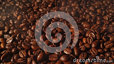 Roasted Coffee with a Smoke. Stock Footage - Video of gourmet, close ...