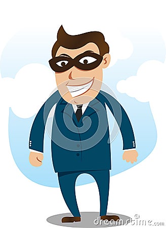 Robber Cartoon Vector | CartoonDealer.com #16584973