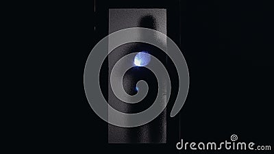 Robber Silhouette with Flashlight Breaking into House, No Security ...