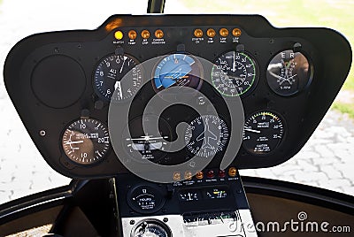 Robinson R44 - Instrument Panel Stock Photos - Image: 14146673