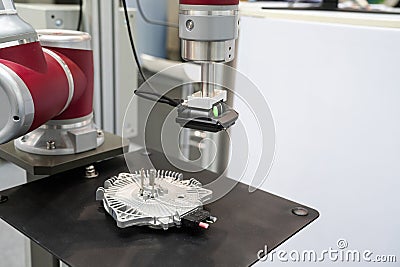 Robot Arm With 3D Scanner For Reverse Engineering Royalty-Free Stock Photography | CartoonDealer ...