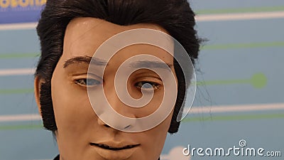 Robot Face Elvis Presley. Smart Robot with Artificial Intelligence ...
