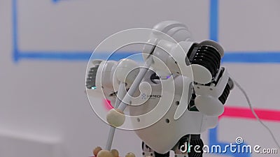 The Robot Play Music stock video. Video of composer - 115078369