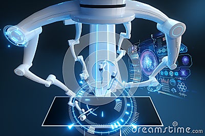 Robot Surgeon, Robotic Equipment. Minimally Invasive Surgical ...