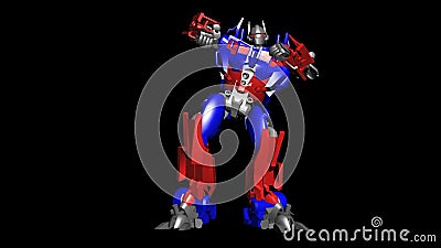 Robot Transformer Dancing stock video. Video of cartoon - 242026799