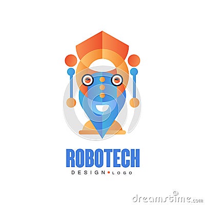 Robotech Logo Design, Badge For Company Identity, Technology Or ...