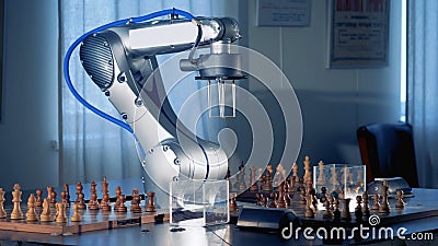 Robotic Arm Chess Player Ready for Competition. Stock Footage - Video ...