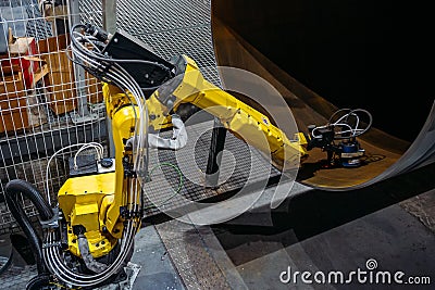 Robotic Mark System Marking Pipe In Factory Royalty-Free Stock Photo ...