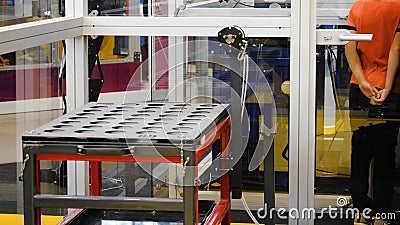 Robotic Sorting System. Media. Gripper On Universal Robot Is Sorting ...