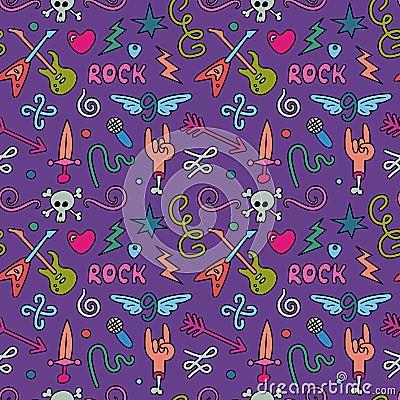 Rock Music Background Vector Illustration | CartoonDealer.com #51100960