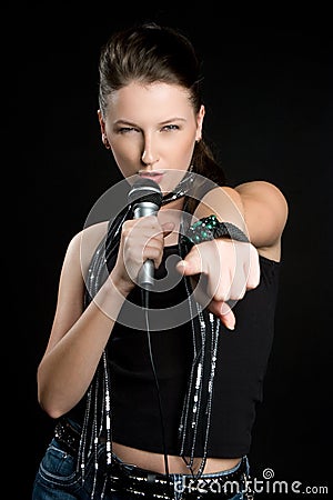 Rock Star Girl Stock Image - Image: 11000211