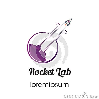 Rocket Lab Logo Or Symbol Template Design Vector Illustration ...