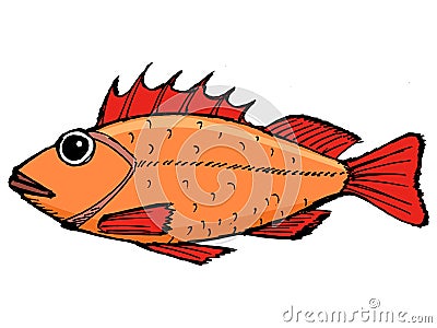 Rockfish Vector Illustration | CartoonDealer.com #32995176