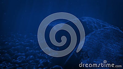 Rippling Moonlight on Rock Surface Underwater Stock Footage - Video of ...