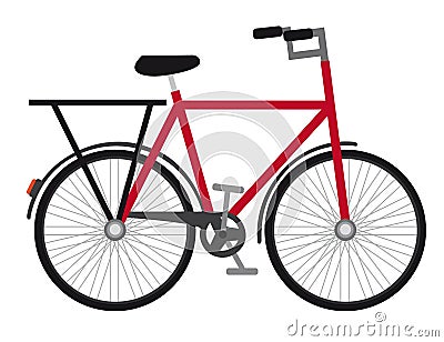 Rode Fiets Stock Afbeeldingen - Afbeelding: 22053494