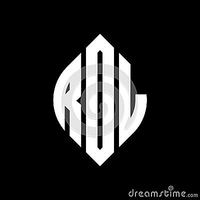 ROL Circle Letter Logo Design With Circle And Ellipse Shape. ROL ...