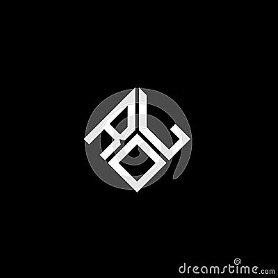 ROL Letter Logo Design On Black Background. ROL Creative Initials ...