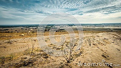 Rolled Road in a Sandy Field Stock Footage - Video of calm, beautiful ...