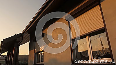 Rolling Shutter Window stock footage. Video of bricks - 92156770