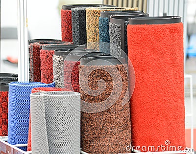 carpet rolls - Stock Image - Everypixel
