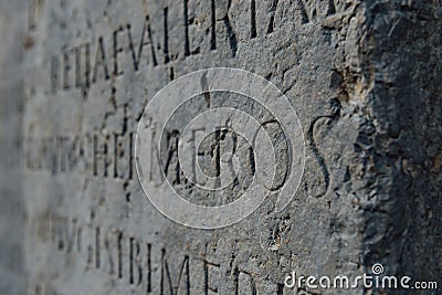 Roman Capital Letters On The Stone Stock Image | CartoonDealer.com ...