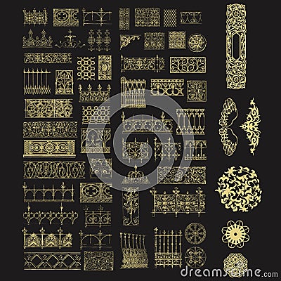 Roman Empire Floral Borders Vector Illustration | CartoonDealer.com ...