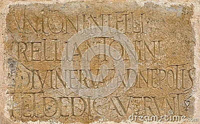 Roman Latin Inscription Royalty Free Stock Photography - Image: 7859877