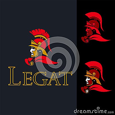 Roman Warrior. Legat. Warlord In Helmet Royalty-Free Stock Photography ...