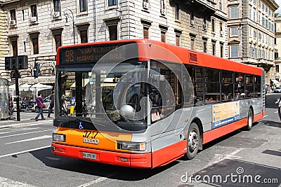 Rome Bus Editorial Photography - Image: 14646622
