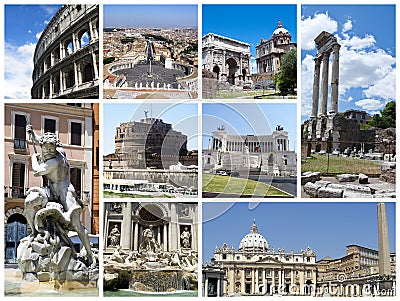 Rome Collage Royalty Free Stock Image - Image: 17152266