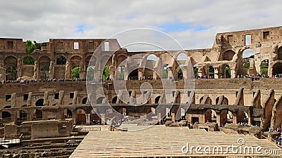 ROME, ITALY - MAY 06, 2019: Colosseum or Coliseum Interior Overview ...