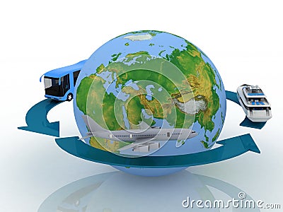 Ronde Wereldreis Stock Foto's - Afbeelding: 20439173