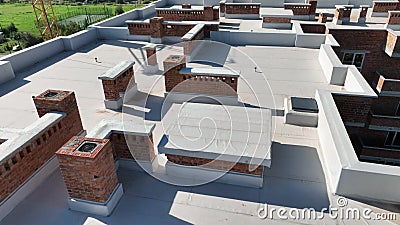 The Roof of a Multi-storey Building with Ventilation Channels and ...
