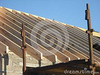 Roof Rafters Stock Photo - Image: 40729121