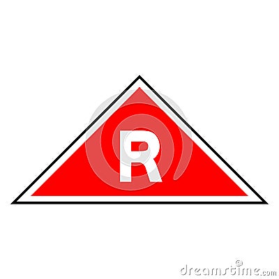 Roof Truss Symbol Sign, Vector Illustration, Isolate On White ...