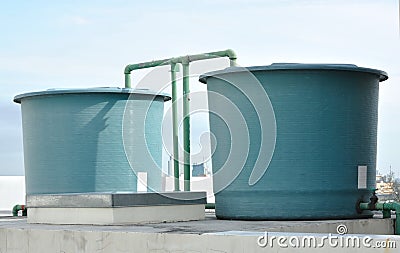 Rooftop Water Tanks Royalty Free Stock Images - Image: 14362719