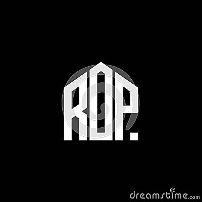 ROP Letter Logo Design On BLACK Background. ROP Creative Initials ...