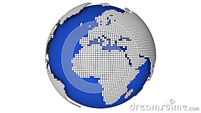 Rotate dotted globe stock video. Video of communication - 43503335