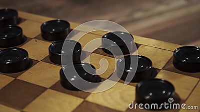 Rotating Chessboard with Chess. Stock Video - Video of brown ...