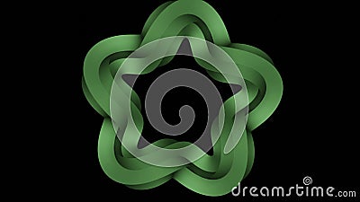 Rotating 3d Star with Illusion Effect. Design. 3D Star Shape with ...