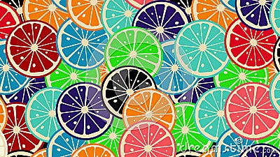 Retro Style Citrus Animation Stock Footage - Video of green, design ...